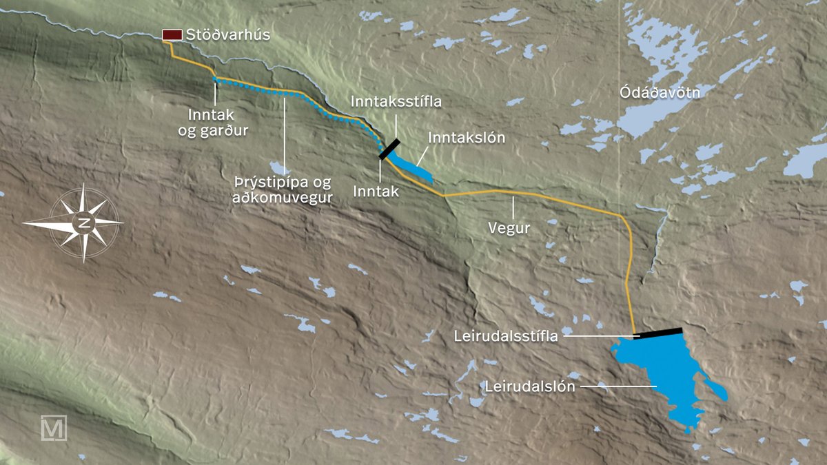 Arctic Hydro borgar 3-10% af tekjum fyrir virkjanarétt - RÚV.is